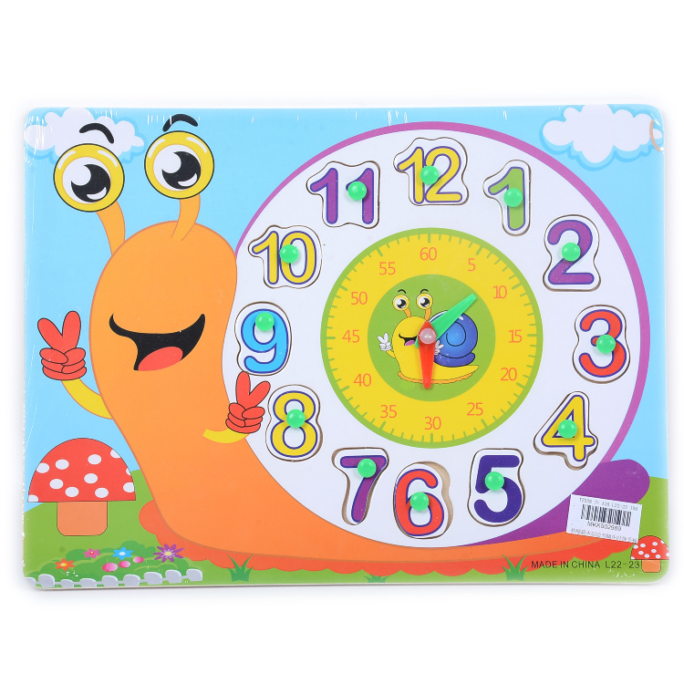 Melcul Cu Ceas, Puzzle Incastru din Lemn