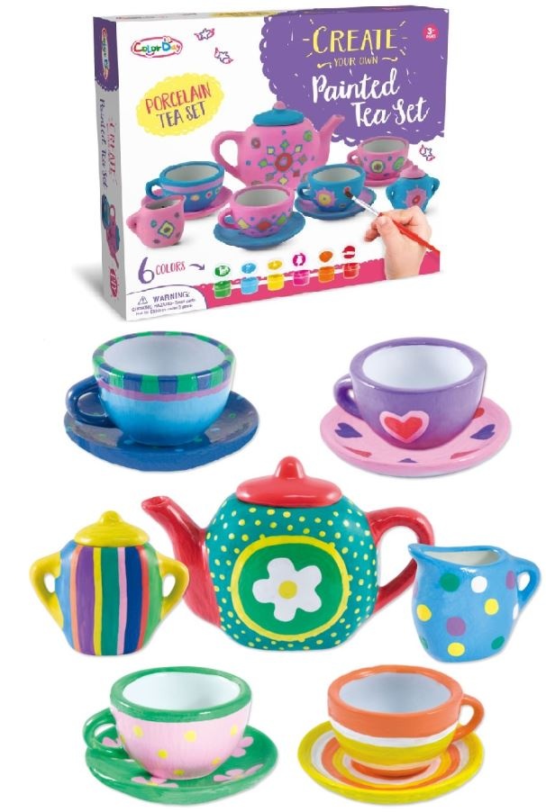 Set de Pictat Ceșcuțe din Porțelan cu 6 Culori